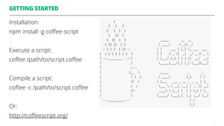 Coffee script part one | PPT