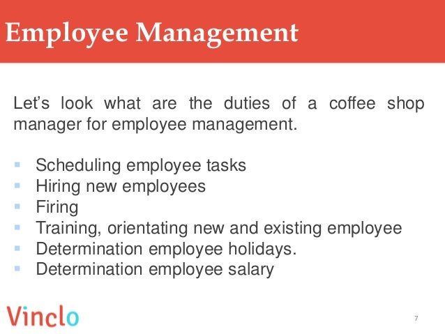 Coffee shop manager job description, duties, salary Coffee shop manager job description, duties, salary
