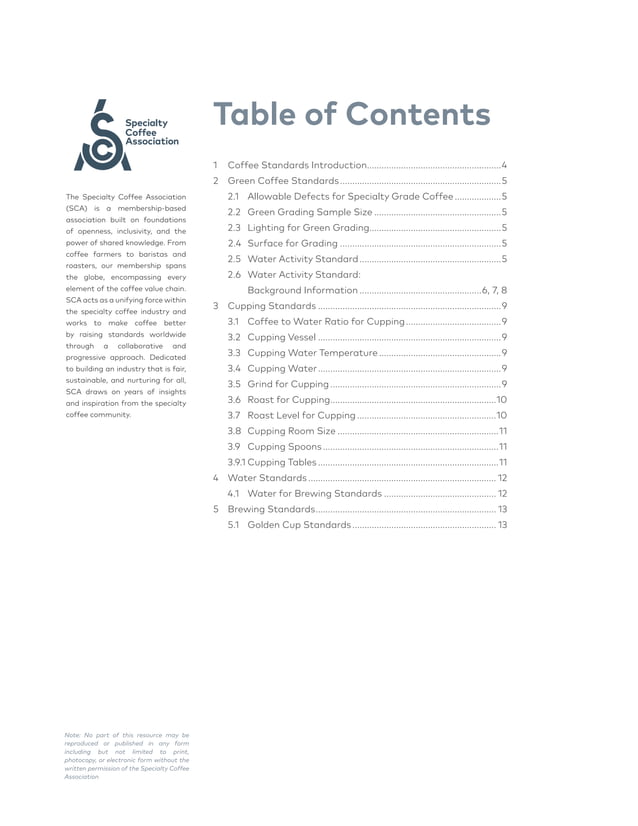 Coffee Standards Compressed Pdf