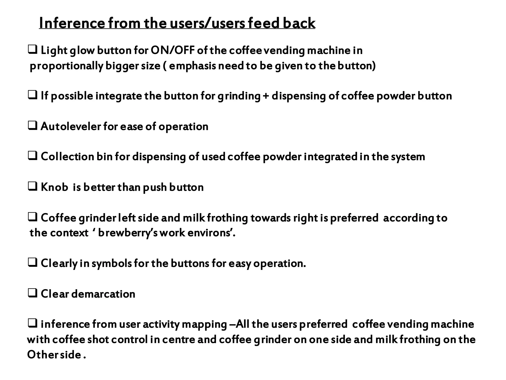 Coffee vending machine user study | PDF