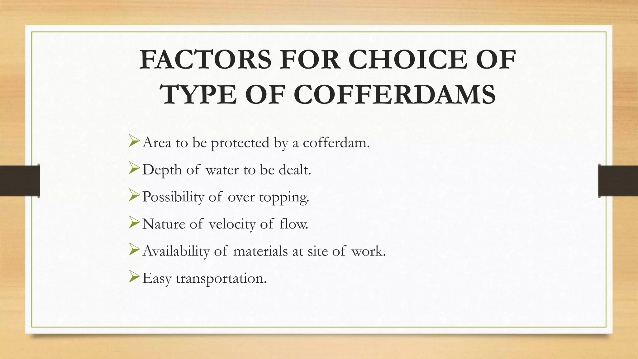 Cofferdam | PPTX