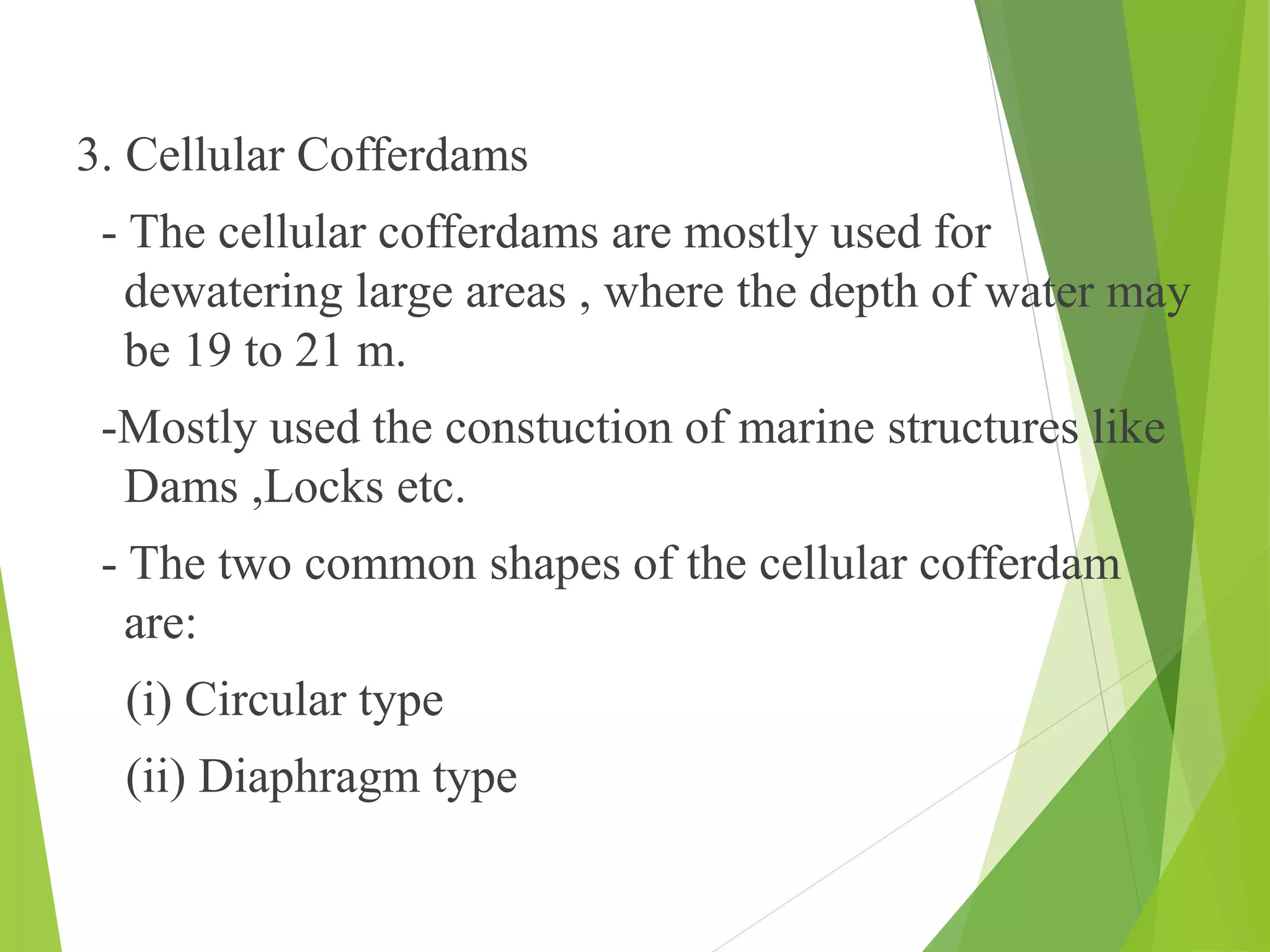 Coffer dam and its type | PPTX