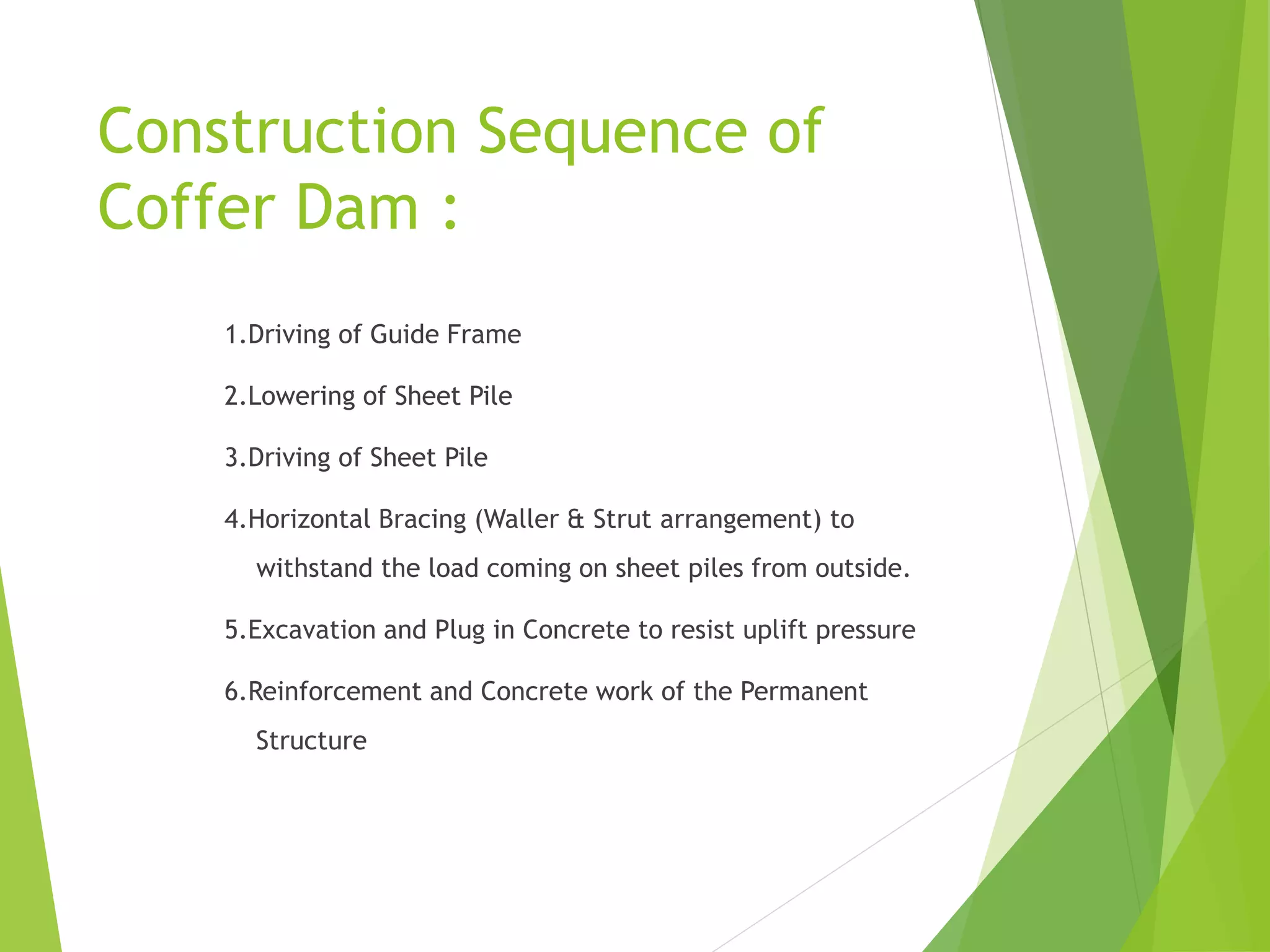 Coffer dam and its type | PPTX