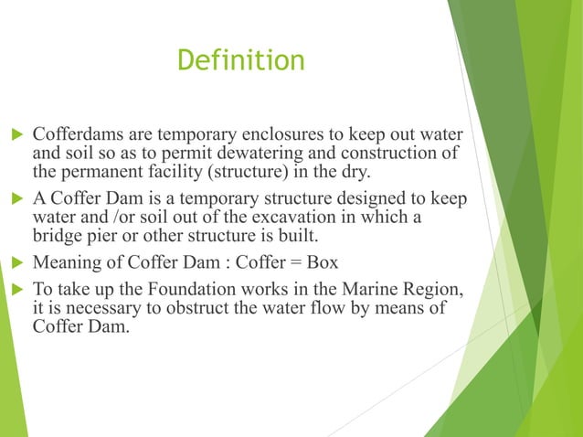 Coffer dam and its type | PPTX | Civil Engineering Industry | Industries
