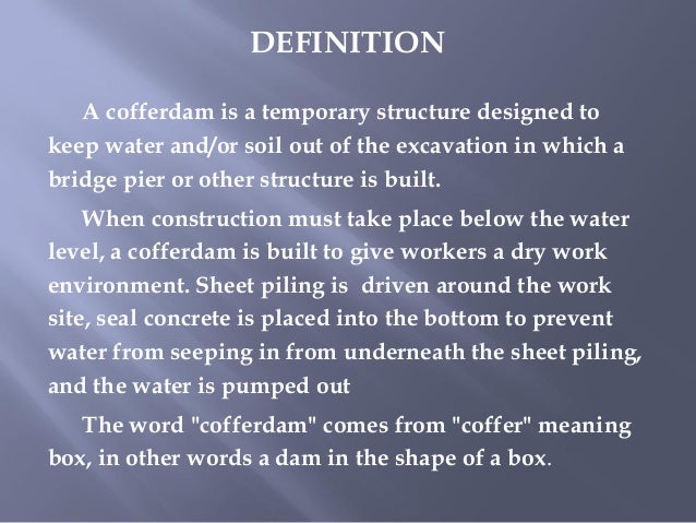 Cofferdam