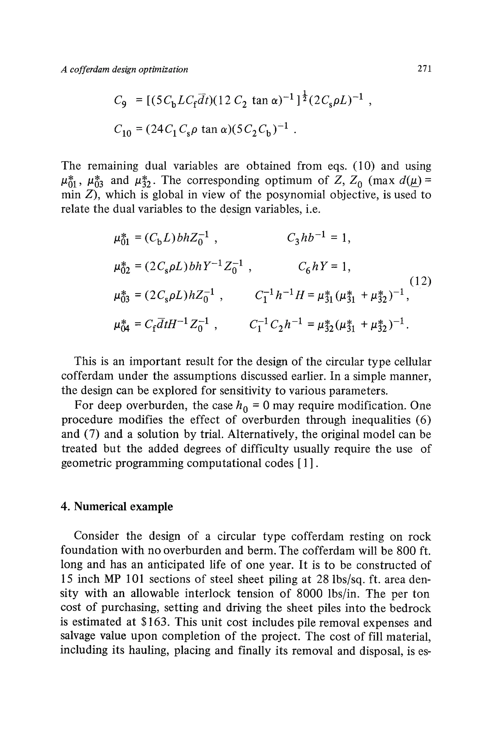 Cofferdam design-optimization | PDF