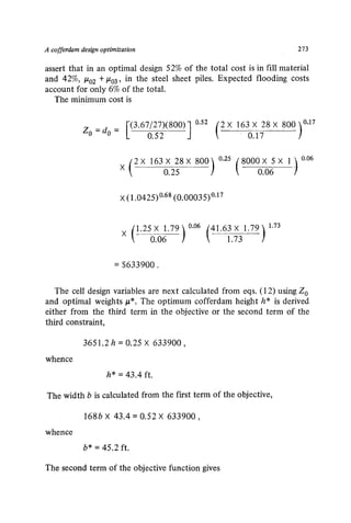 Cofferdam design-optimization | PDF