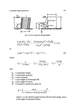 Cofferdam design-optimization | PDF