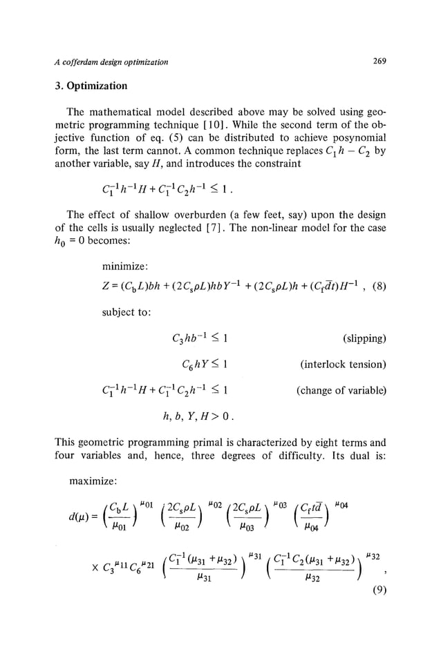 Cofferdam design-optimization | PDF
