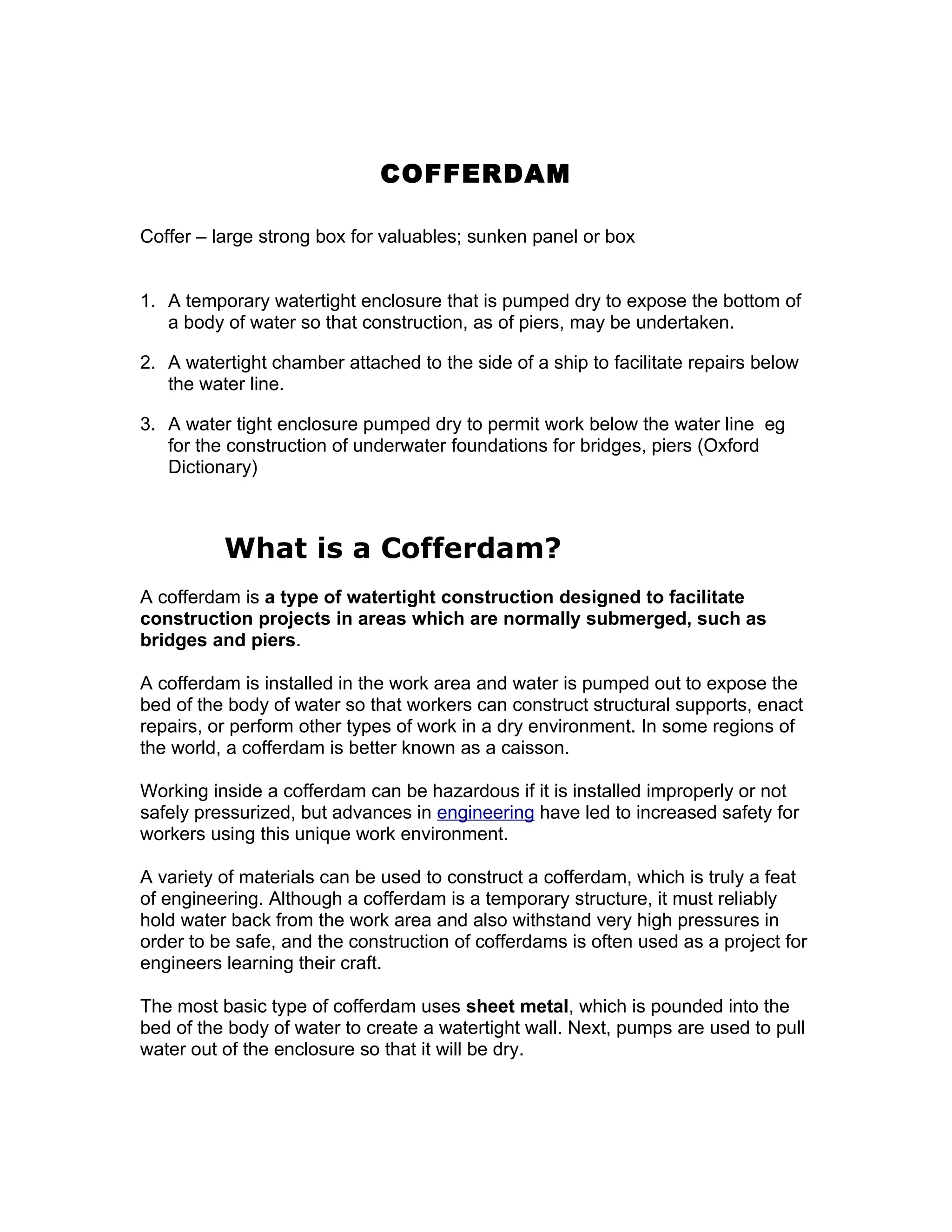 Coffer dams 01 | DOC