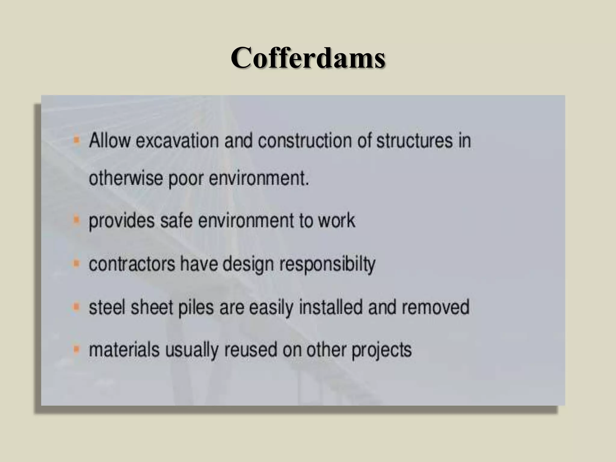 Cofferdams | PPTX