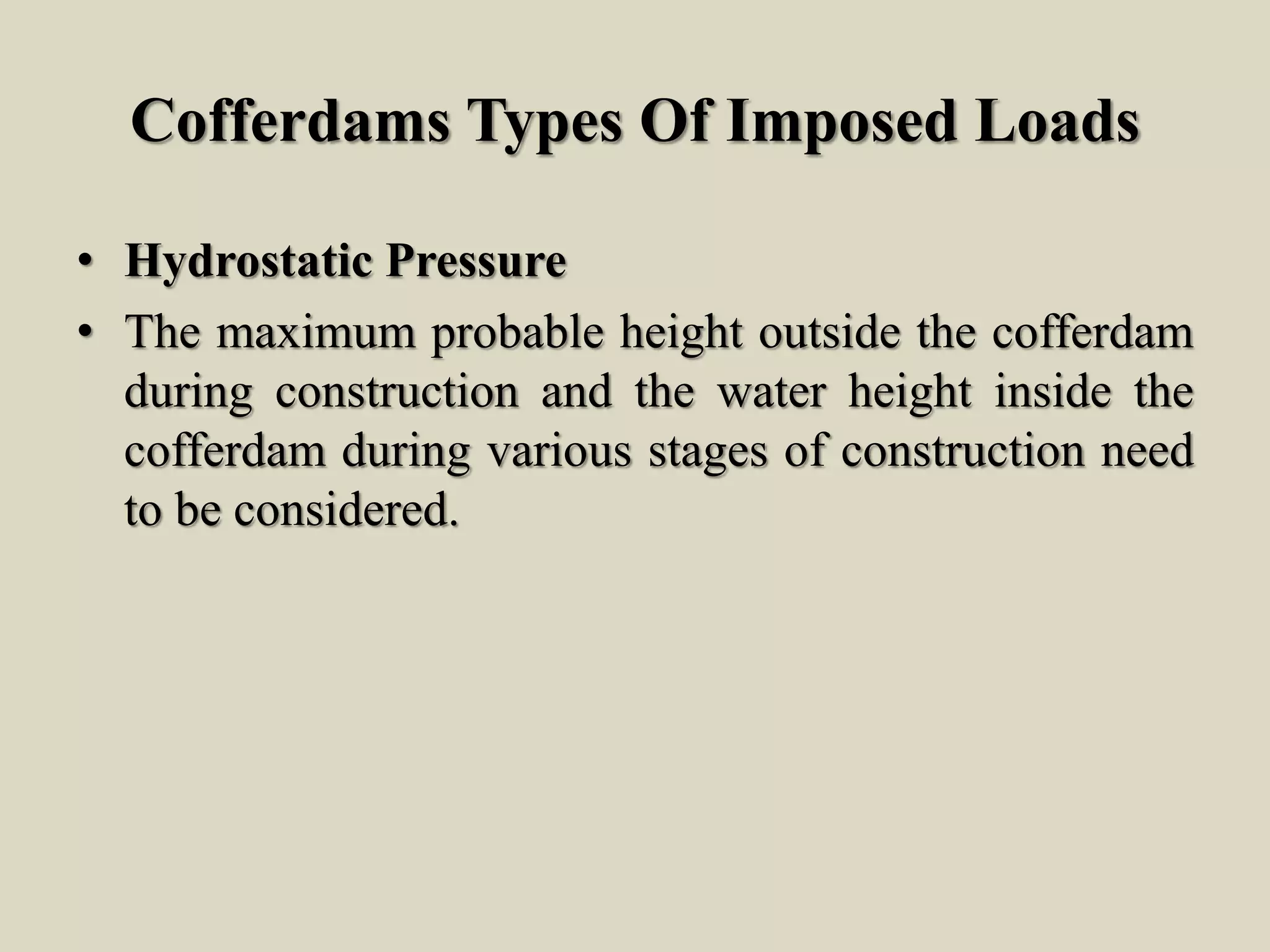 Cofferdams | PPTX