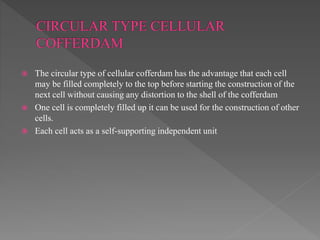 Coffer dams types | PPTX