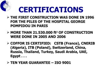 COFFOR CONSTRUCTION SYSTEM | PPS