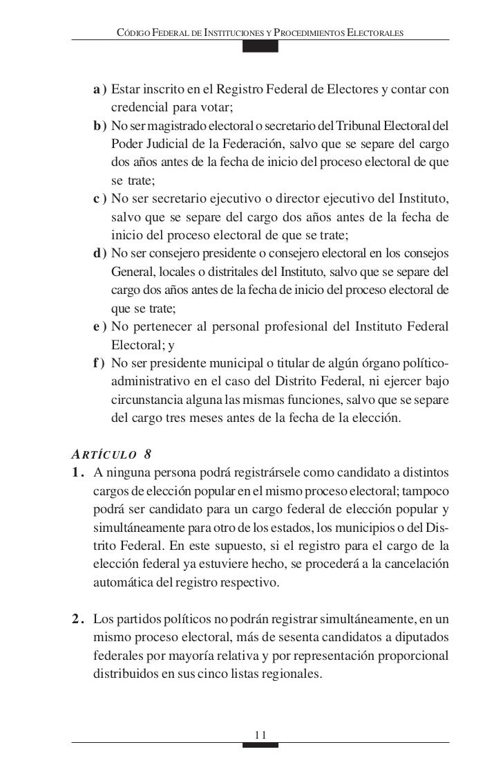 Cofipe Código Federal De Instituciones Y Procedimientos Electorales…