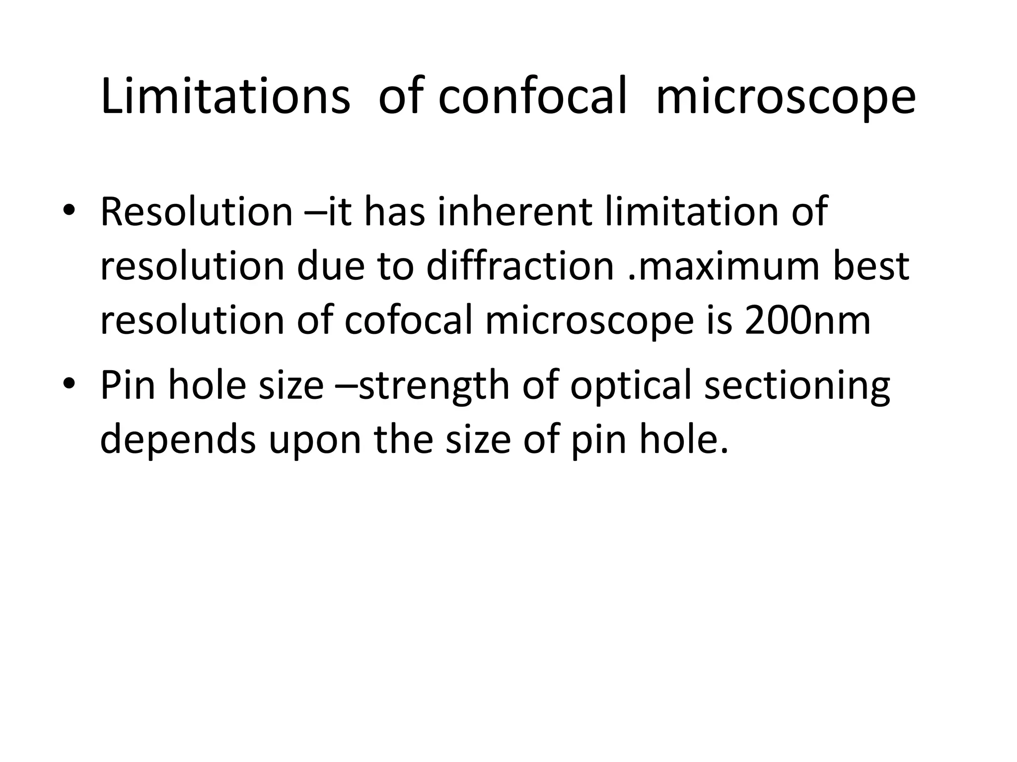 Cofocal microscope | PPTX | 3-D Graphics | Computer Software and Applications