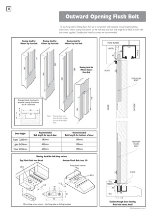 CoFold Non-Mortice Sliding Folding Door Gear Installation Instructions ...