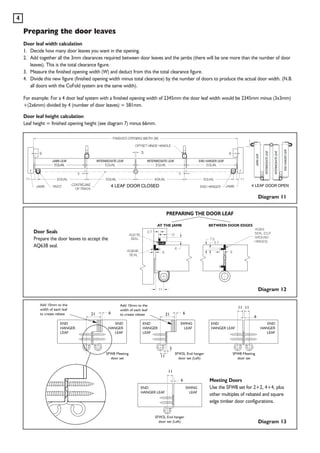CoFold Non-Mortice Sliding Folding Door Gear Installation Instructions ...