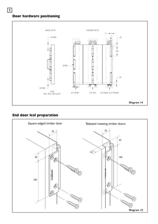 CoFold Non-Mortice Sliding Folding Door Gear Installation Instructions ...