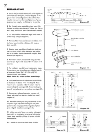 CoFold Non-Mortice Sliding Folding Door Gear Installation Instructions ...