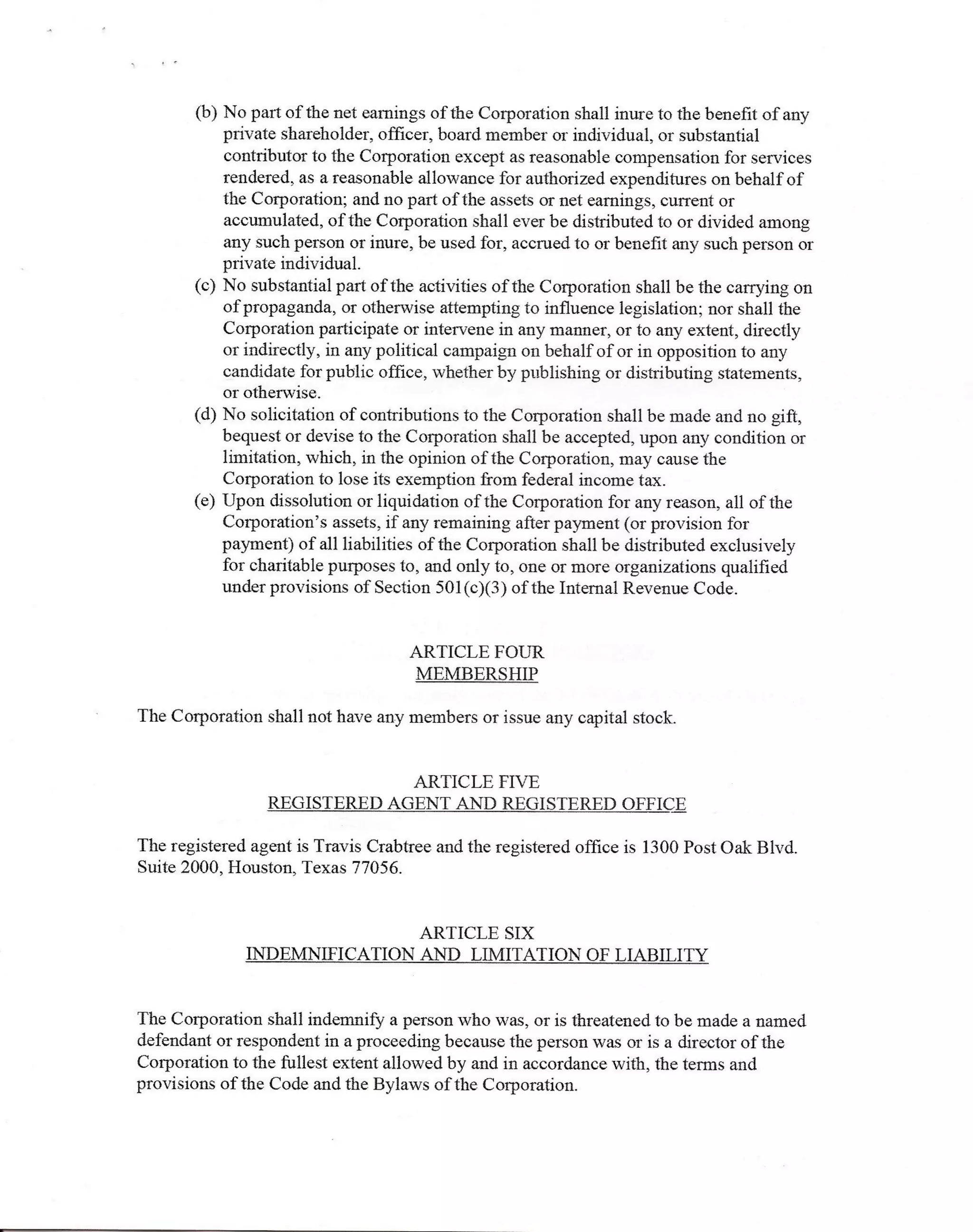 Certificate of Formation | PDF