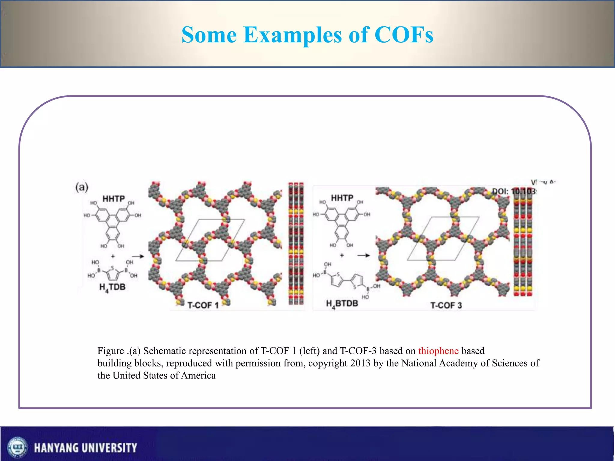 Covalant Organic Frameworks | PPTX