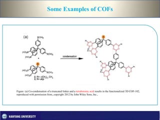 Covalant Organic Frameworks | PPTX