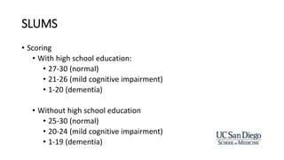 Culturally Competent Cognitive Screens | PPT