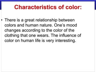 Concepts of Graphics- Color | PPT