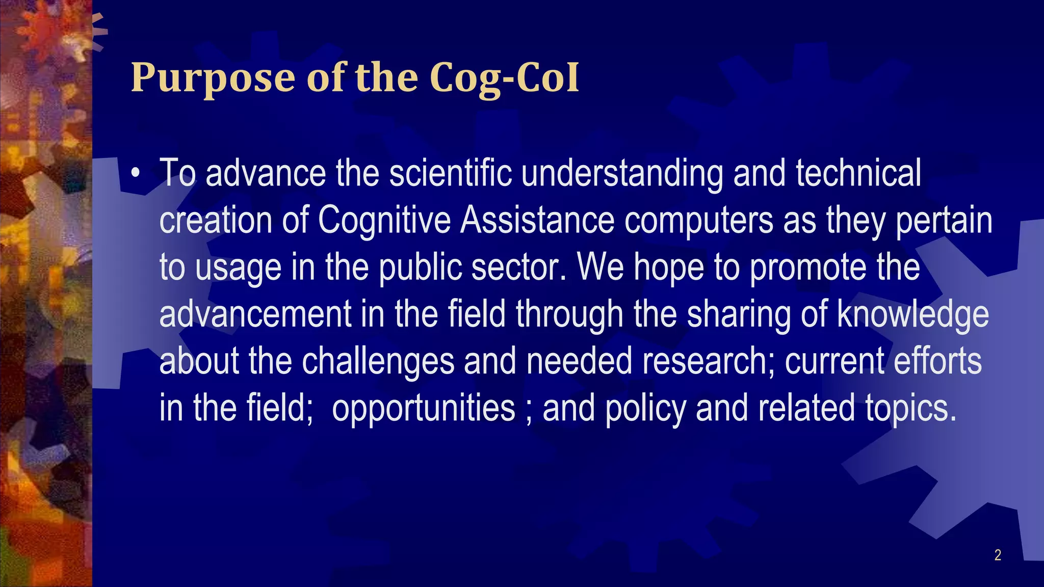 Cog coi for csig 072315 | PPT
