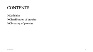 Proteins,its types and chemistry | PPT