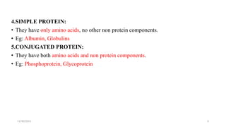 Proteins,its types and chemistry | PPT