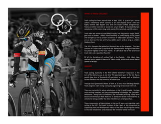 COG cycling Sponsor Proposal | PDF | Track and Field | Sports
