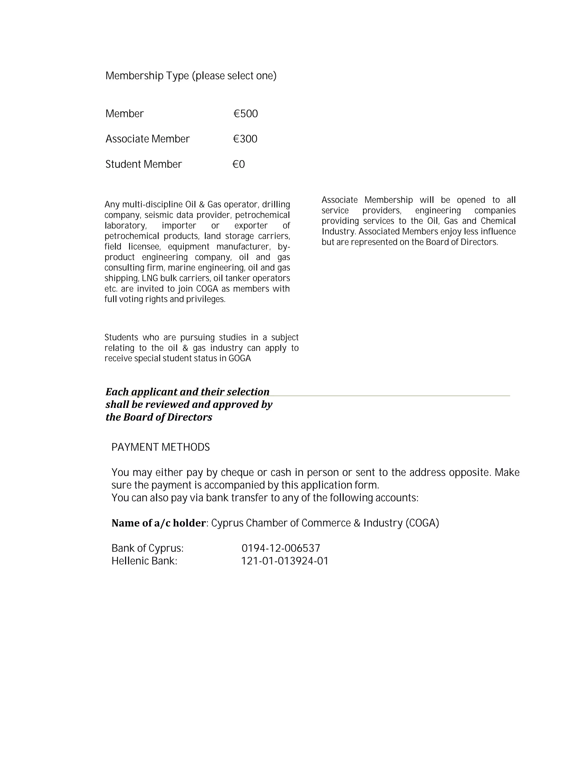 Cogas membership application form pdf | PDF