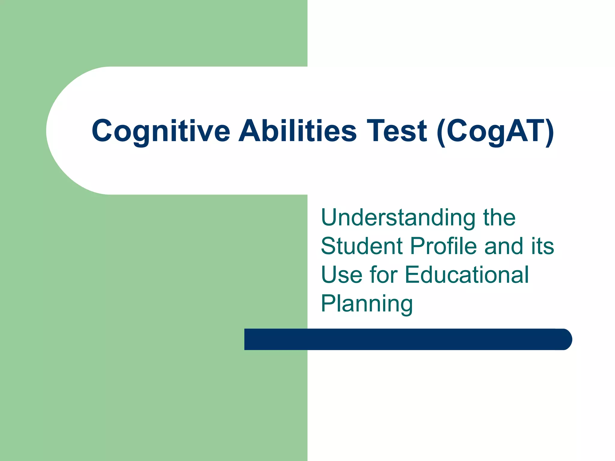 CogAt Introduction | PPT