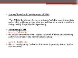 Vygotsky's Theory of Cognitive Developmet (Simple Outline Presentation) | PPT