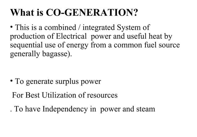 Cogeneration power plant | PPT | Gas and Electric | Home Utilities
