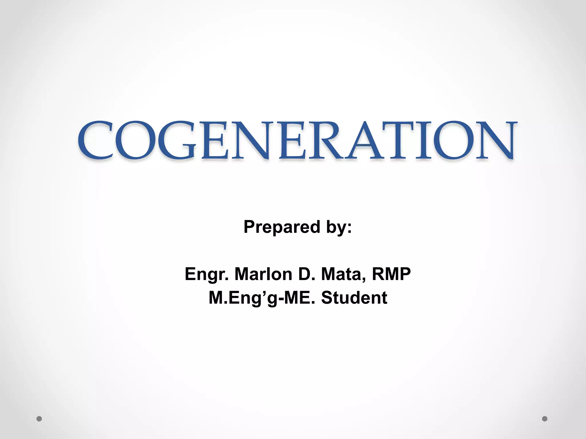 Cogeneration | PPTX