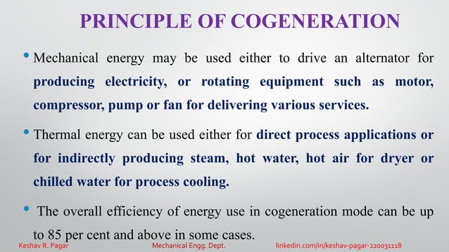 Cogeneration CHP Combined Heat & Power Power Plant | PPT
