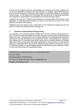 Cogen europe | PDF