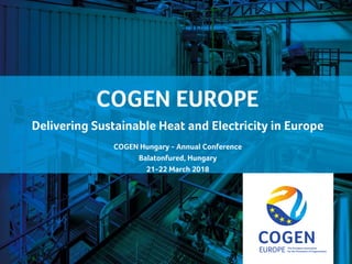 COGEN Europe presentation at COGEN Hungary's Annual Conference | PPT
