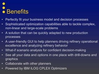 Building Cogeneration Planning Scheduling Systems using IBM ILOG ODME ...