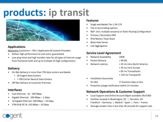 Cogent Communications - Presentation | PPTX