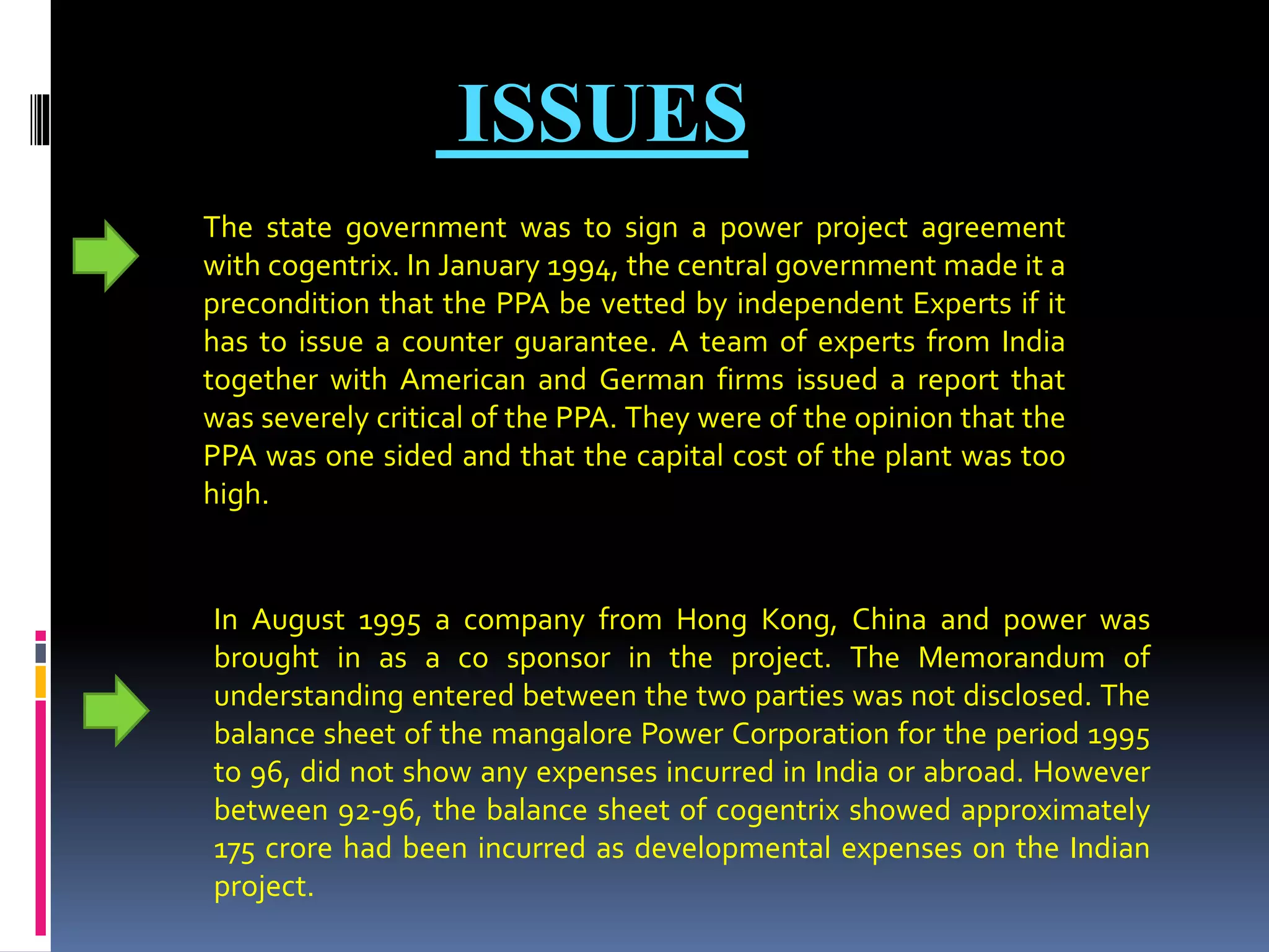 Cogentrix power project case | PPTX