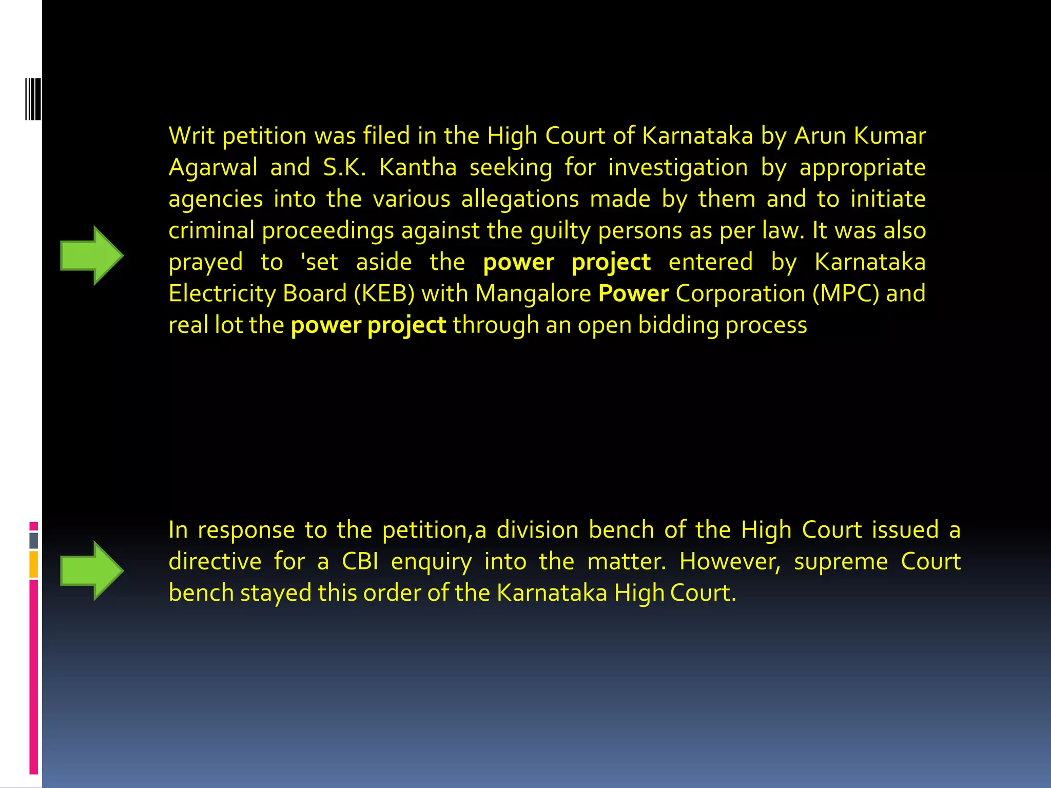 Cogentrix power project case | PPTX