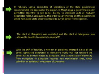 Cogentrix power project case | PPTX