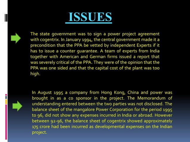 Cogentrix power project case | PPTX