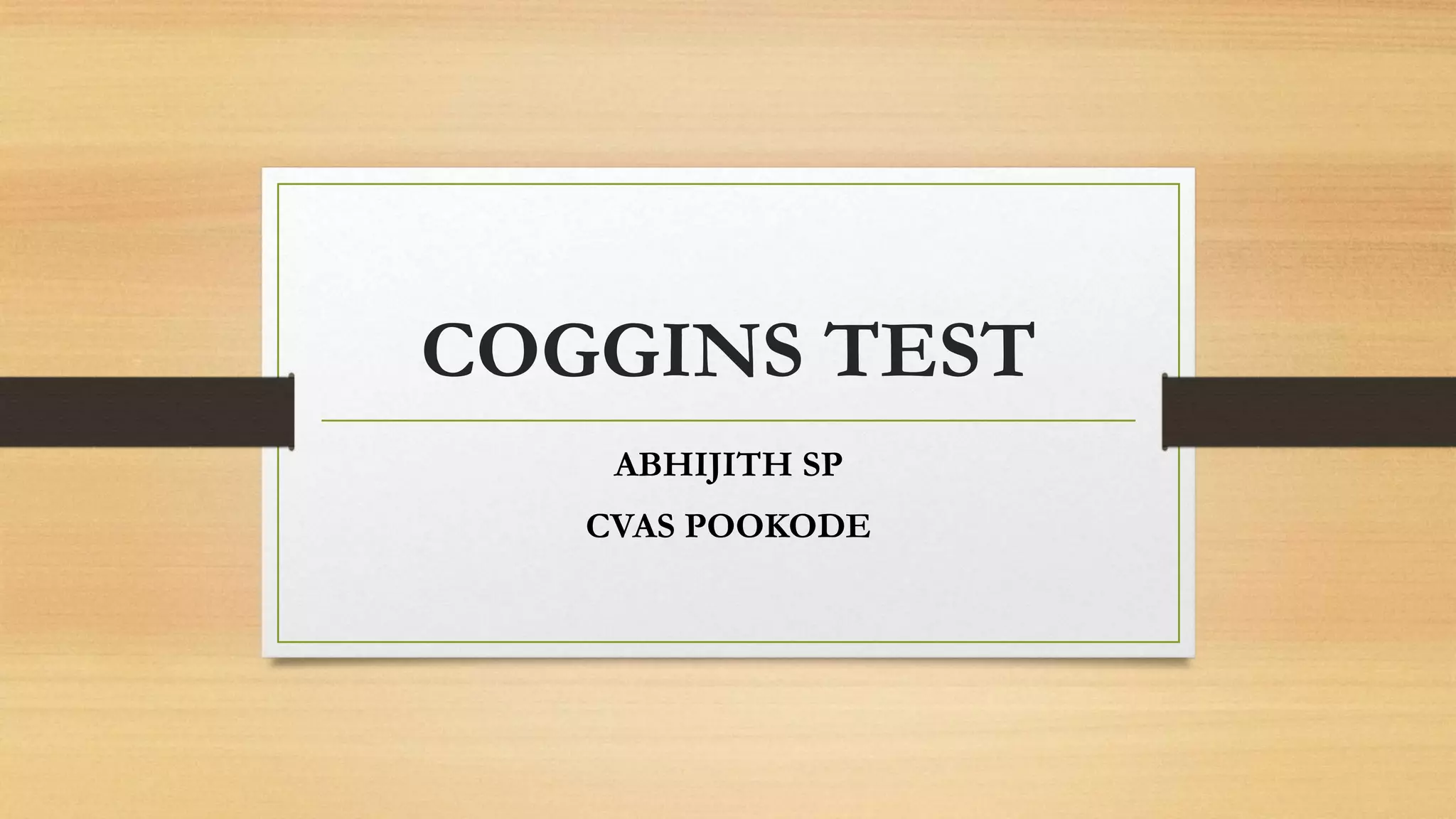 Coggins test | PPTX