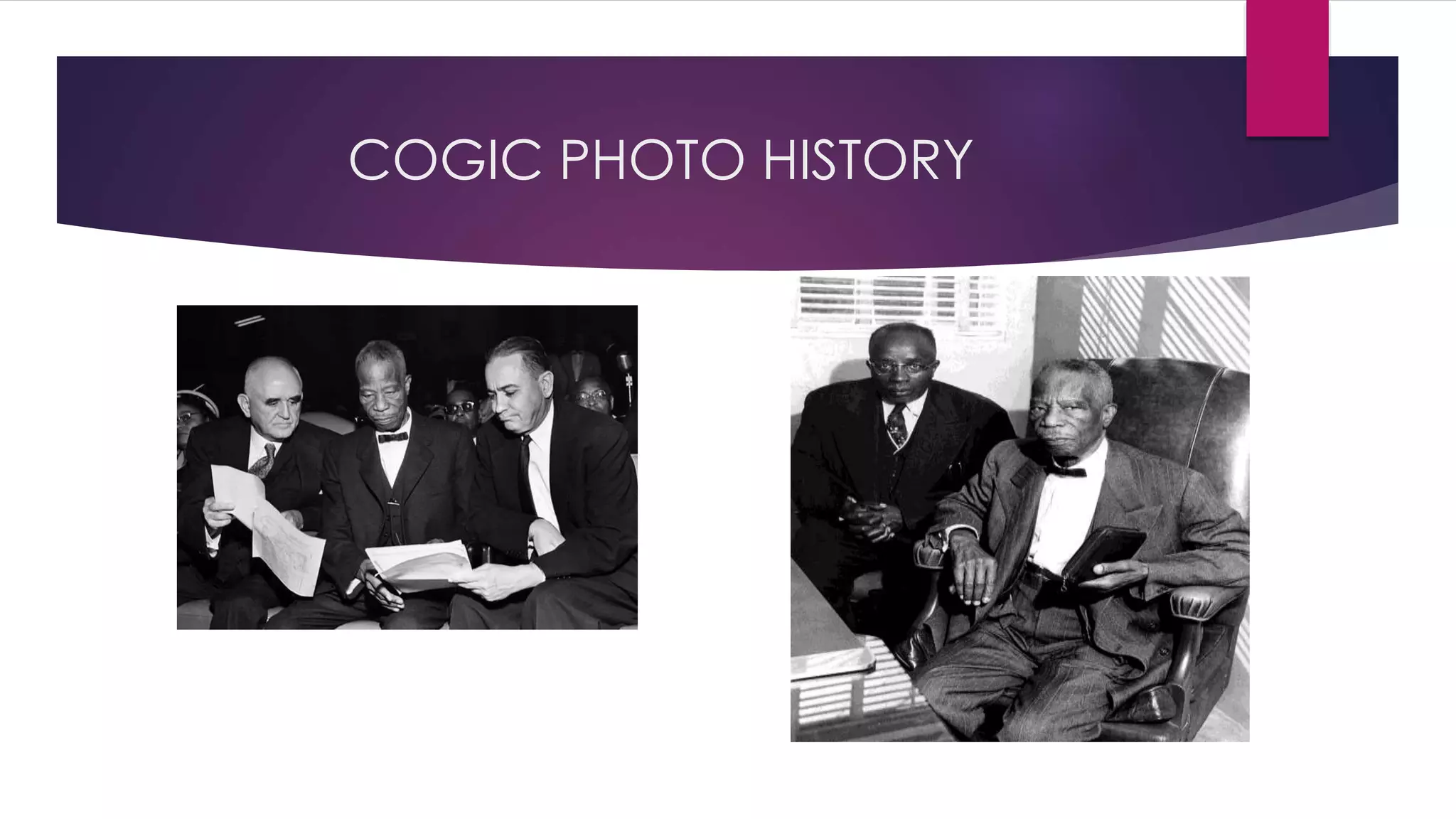 The History of The COGIC | PPTX