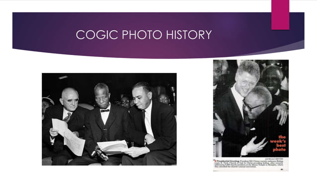 The History of The COGIC | PPTX | Christianity | Religion & Spirituality